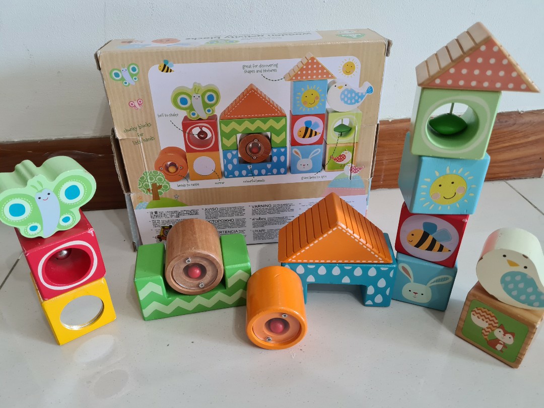 ELC Wooden Activity Block, Babies & Kids, Baby Nursery & Kids Furniture ...