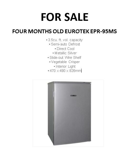 Eurotek EPR-95MS, TV & Home Appliances, Kitchen Appliances ...