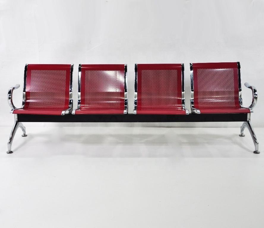 Gang Chair ( Steel ) Frame with arm ( 4 Seater ), Furniture & Home ...