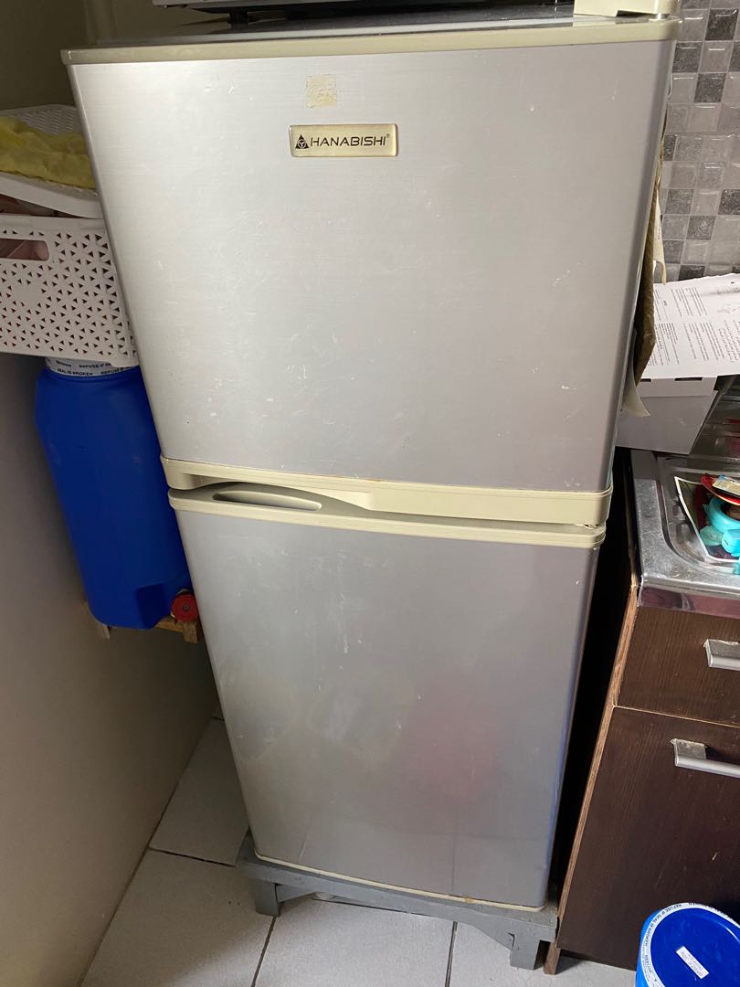 Hanabishi Mini Double Door Refrigerator, TV & Home Appliances, Kitchen ...