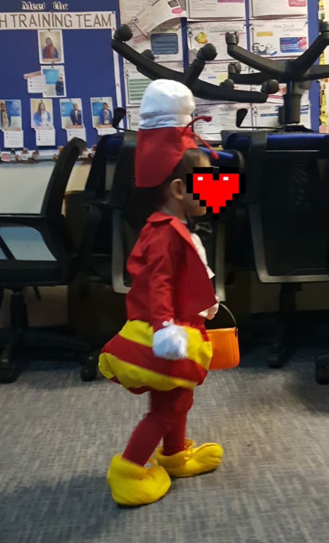 Jollibee costume, Babies & Kids, Babies & Kids Fashion on Carousell