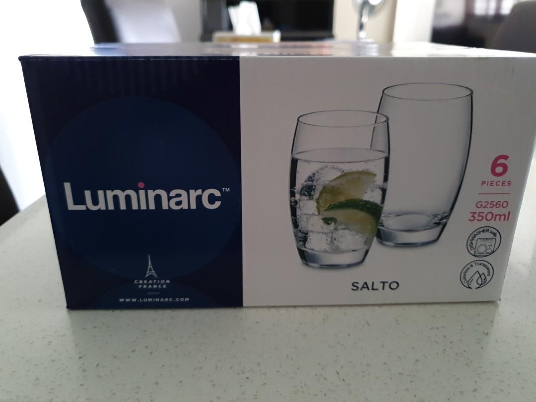 Luminarc 6pcs 350ml, Furniture & Home Living, Kitchenware & Tableware ...