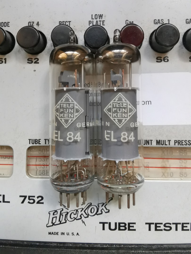 Matched Pair Telefunken EL84 = 6BQ5, Audio, Other Audio Equipment on Carousell