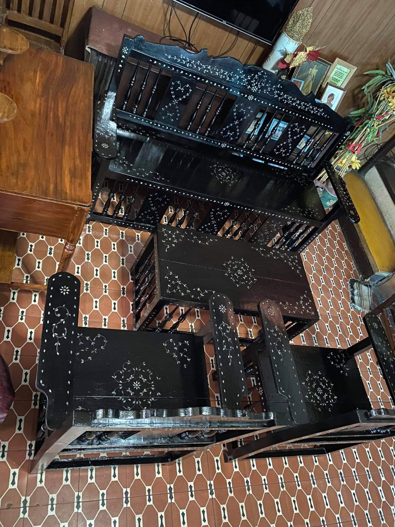 Mid-Century Narra Gallinera with Inlay, Furniture & Home Living, Office ...