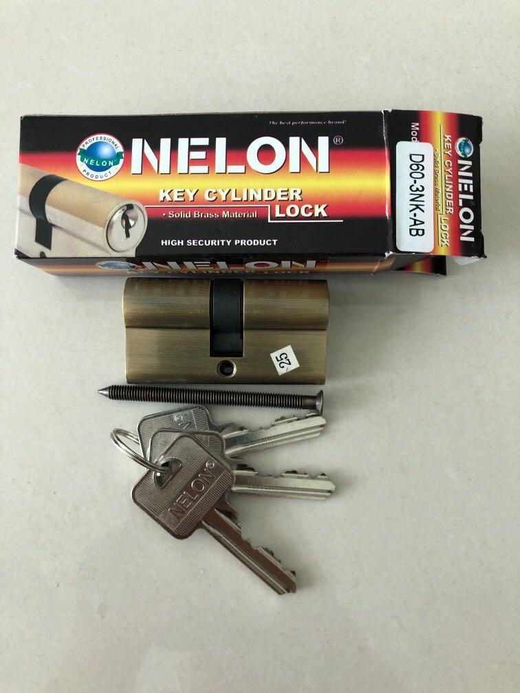 Nelon Key Cylinder Lock, Everything Else on Carousell