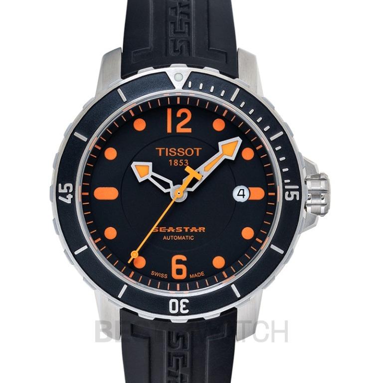 [NEW] Tissot T-Sport Seastar 1000 Automatic Black Dial Men's Watch T066 ...