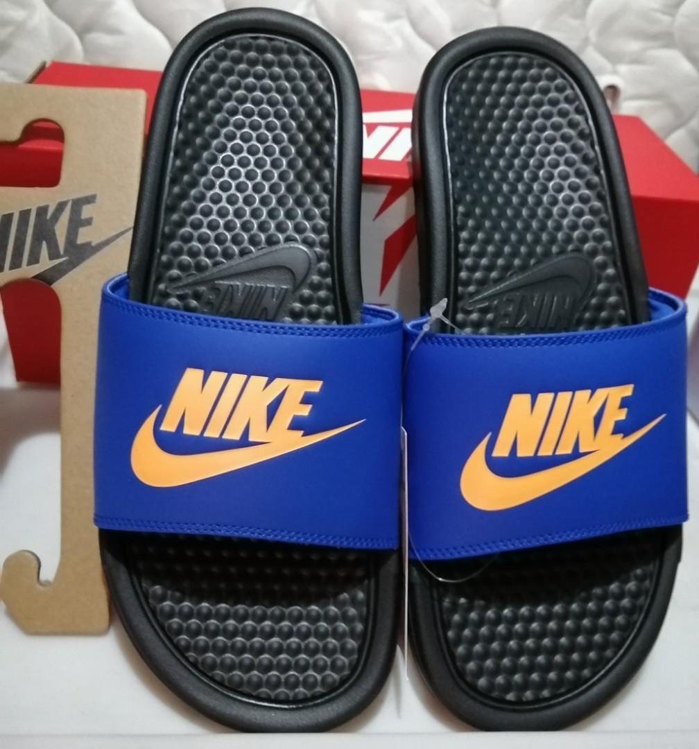 Nike Benassi, Men's Fashion, Footwear, Slippers & Slides on Carousell