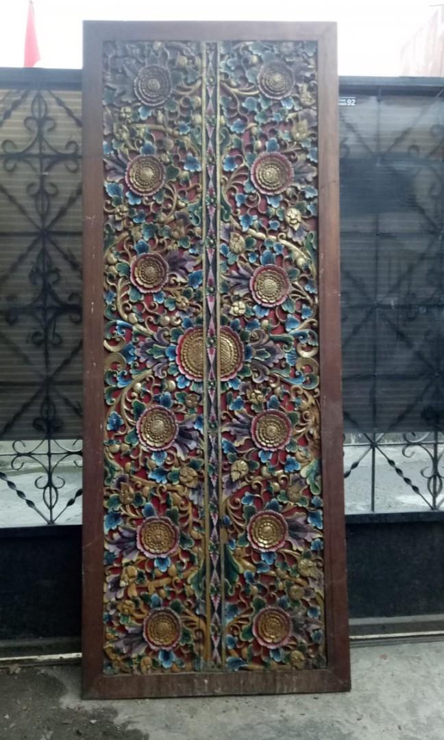 Pintu bali full ukir frame jati sedikit defect, Perabotan Rumah di ...