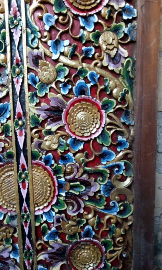 Pintu bali full ukir frame jati sedikit defect, Perabotan Rumah di ...