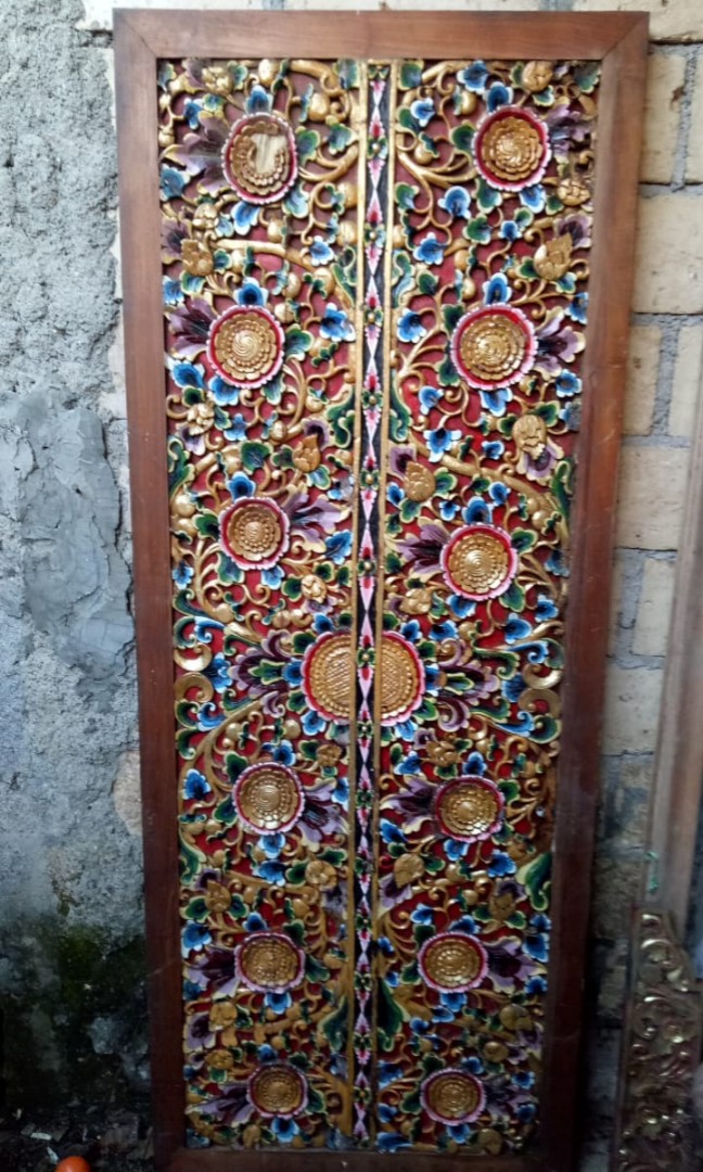 Pintu bali full ukir frame jati sedikit defect, Perabotan Rumah di ...