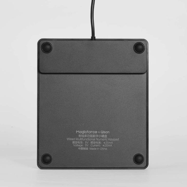 Qisan Numeric Keypad Wired Numpad 26 keys Portable Keypad USB External Mini Slim Keyboard ...