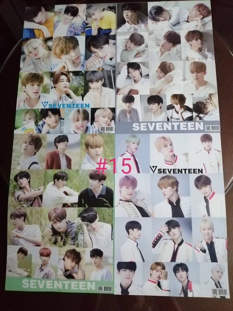Kpop SEVENTEEN 17 Posters K pop, Hobbies & Toys, Memorabilia ...