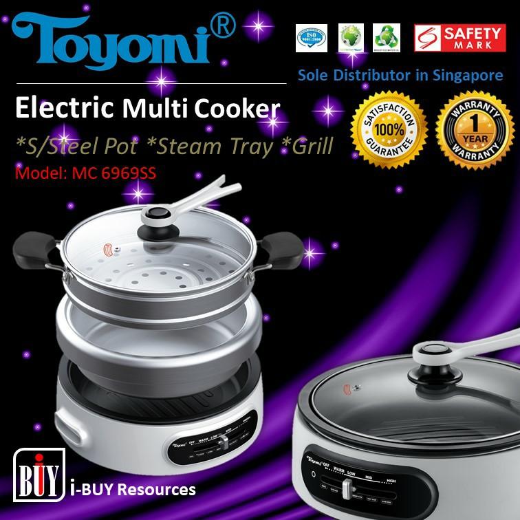 Toyomi Electric Multi Cooker 4.5L - MC 6969SS, TV & Home Appliances ...