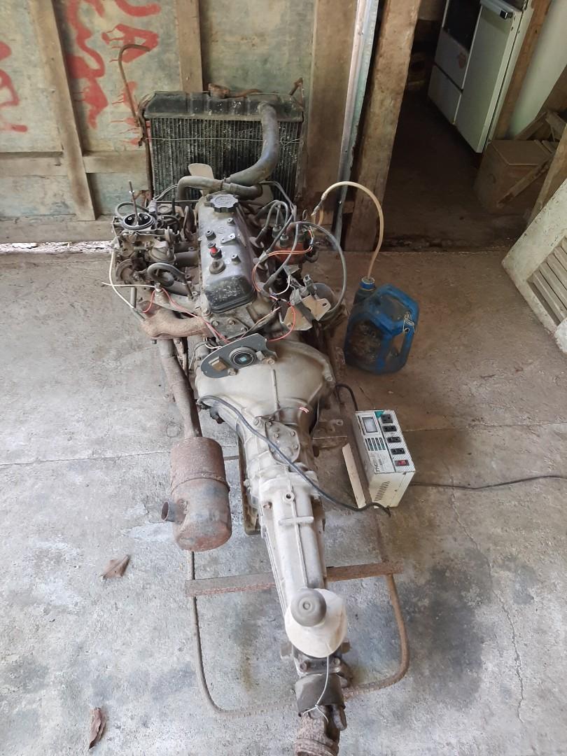 toyota 4k engine w/ trans., Car Parts & Accessories, Engine and Aircon ...
