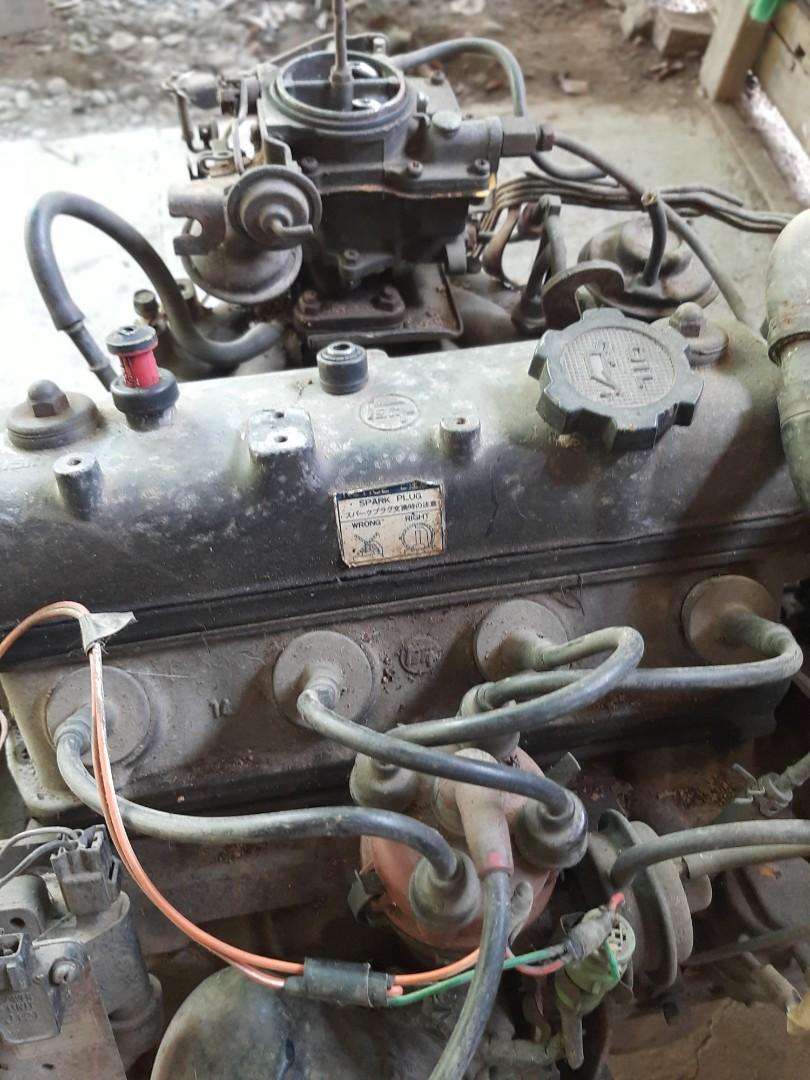 toyota 4k engine w/ trans., Car Parts & Accessories, Engine and Aircon ...