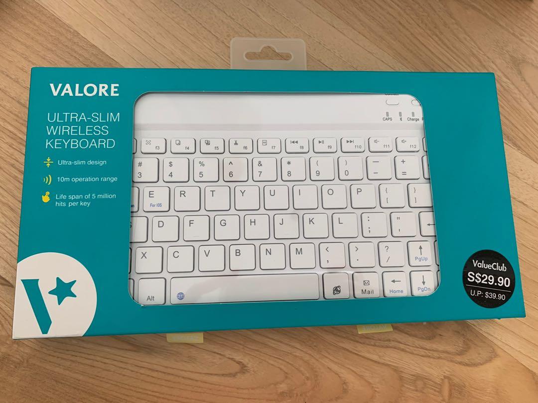 Valore ultra-slim wireless keyboard, Computers & Tech, Parts ...