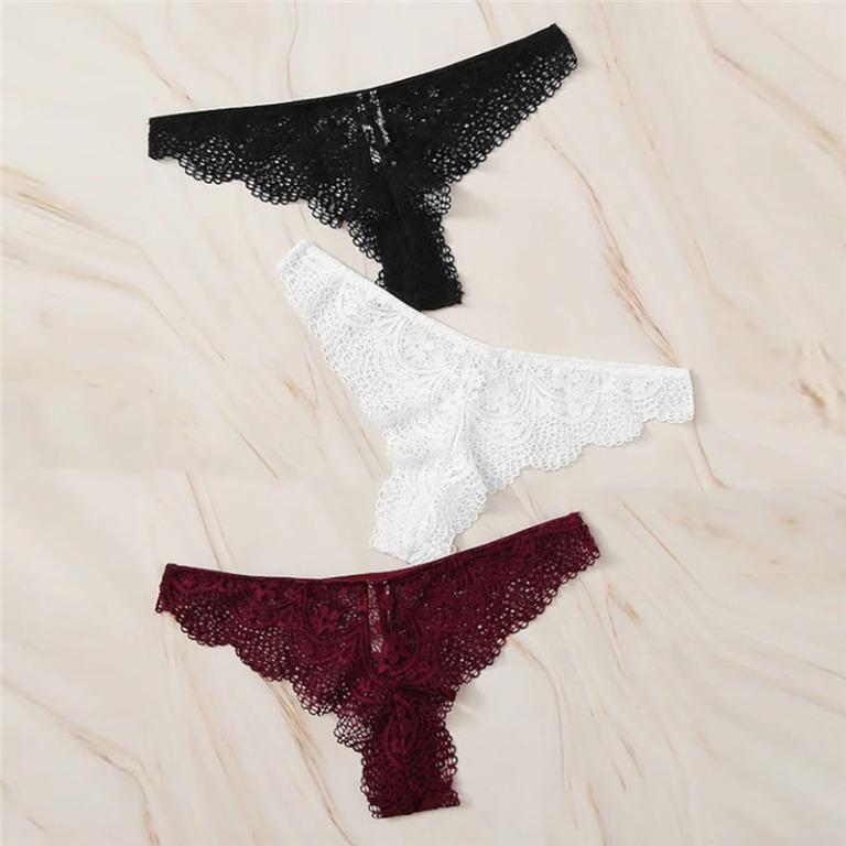 Woman Low Rise Lacy Thong G-string (S015), Women's Fashion, New ...