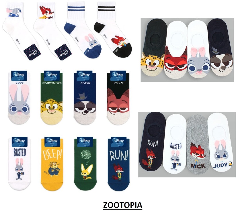 Zootopia Sock, Women's Fashion, Accessories, Socks & Hosiery on Carousell