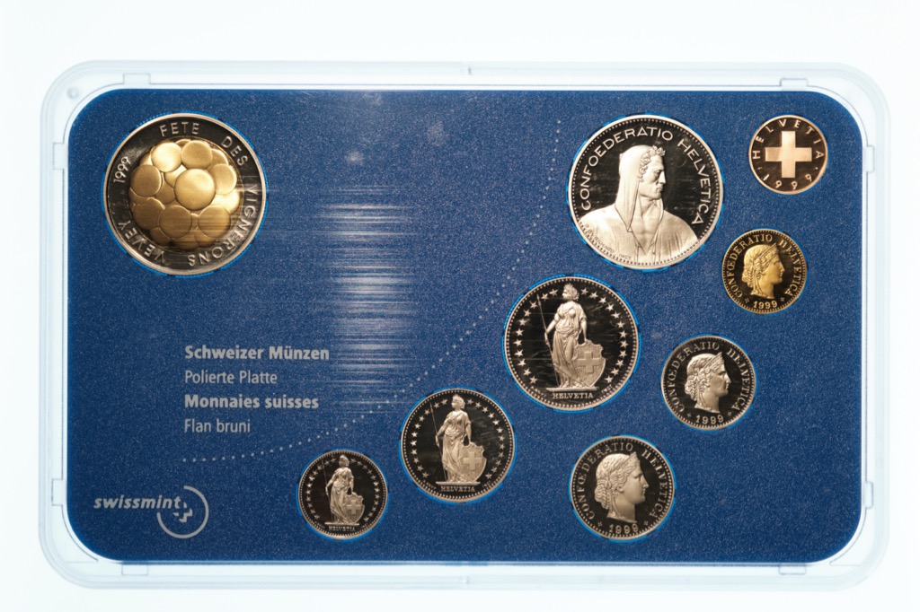 1999 Swiss Coin Set – Proof, Hobbies & Toys, Memorabilia & Collectibles ...