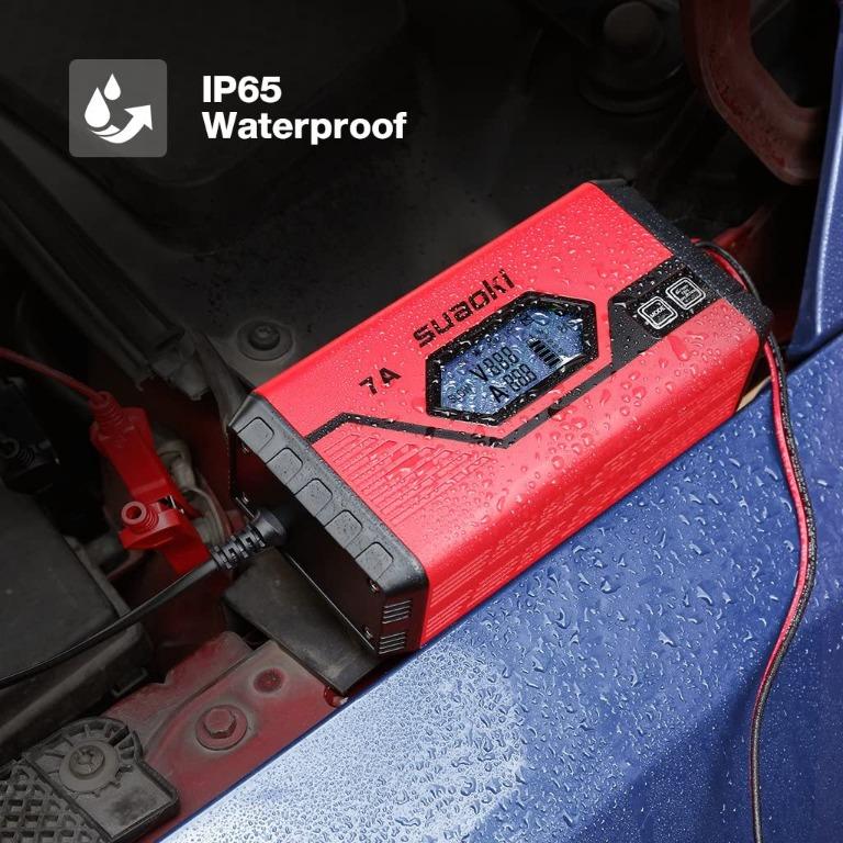 8075) SUAOKI ICS7+ 12V Battery Charger/Maintainer (7A Fast / 3.5A Slow ...