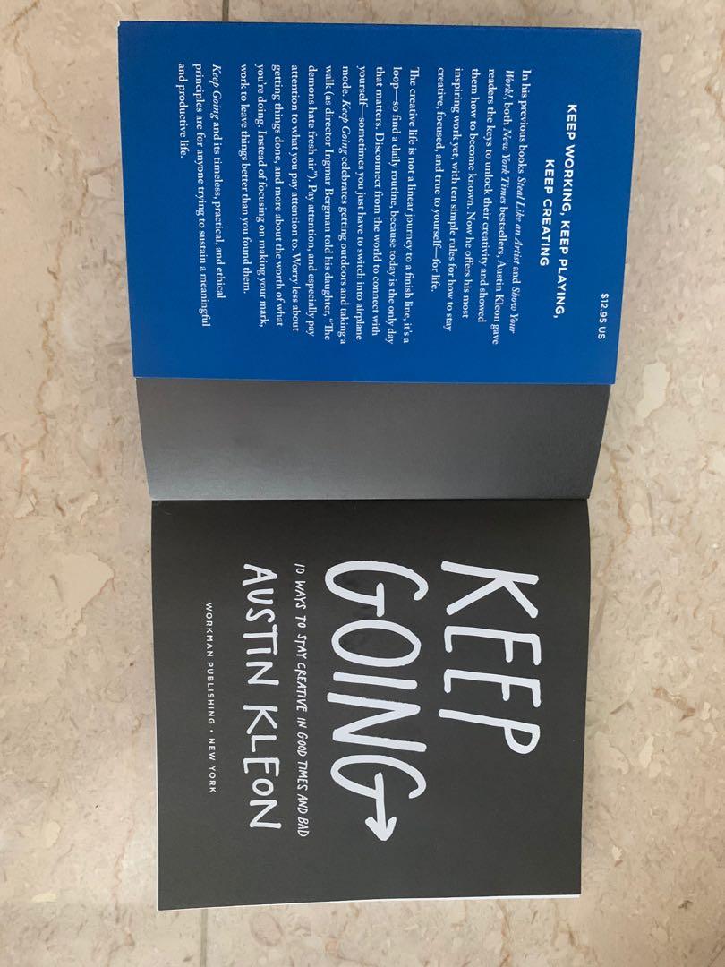 Book - keep going by Austin Kleon, Hobbies & Toys, Books & Magazines, Fiction & Non-Fiction on ...