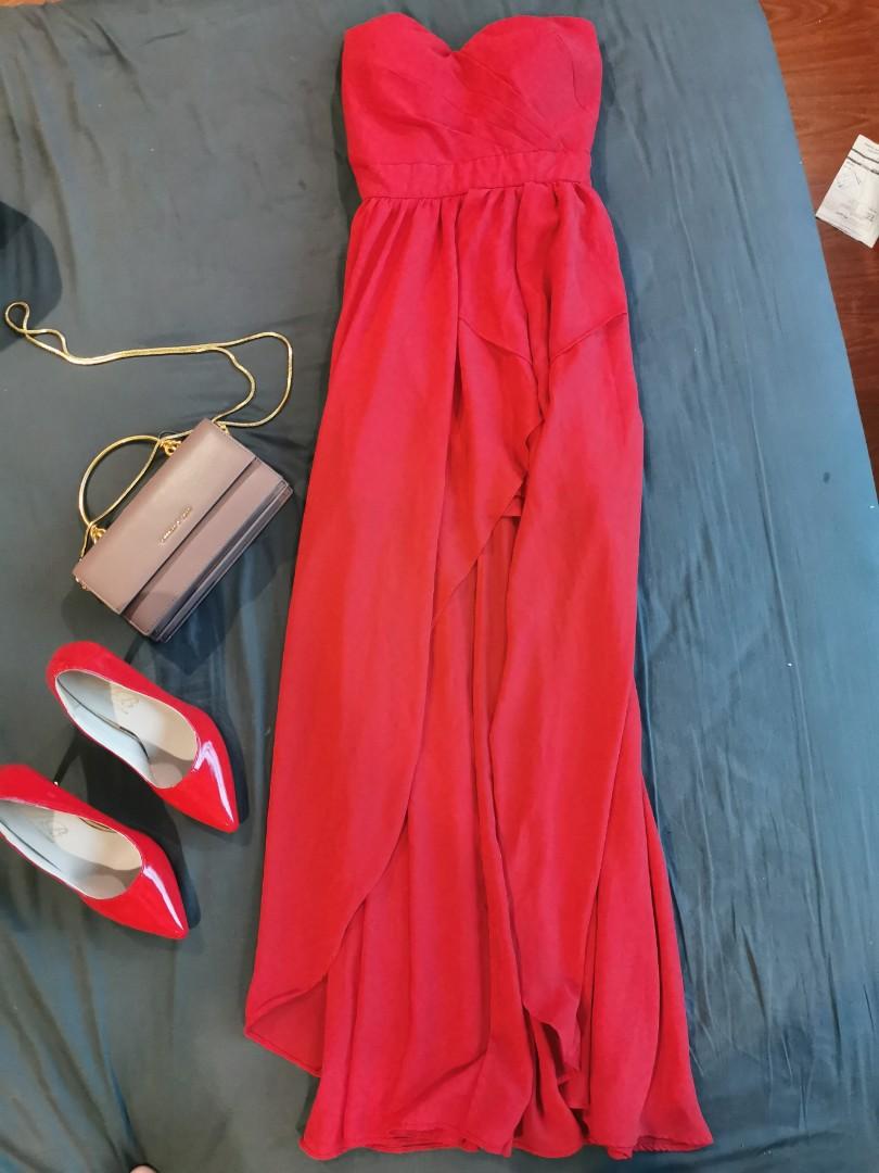 Cinderella tube red dress ♥️, Women's Fashion, Dresses & Sets, Dresses ...