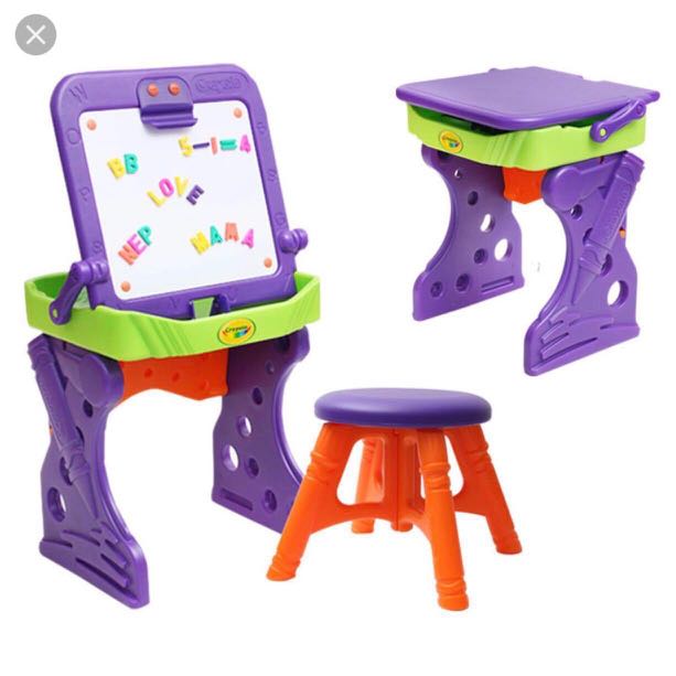 Crayola my first art board Easel with stool, Hobbies & Toys, Stationery ...