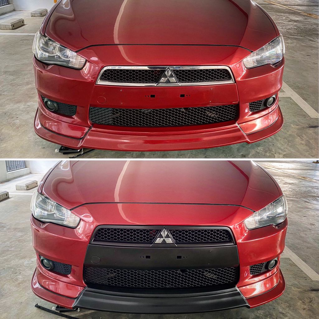 Dechrome enlarge Mitsubishi Lancer EX front grille, Car Accessories ...