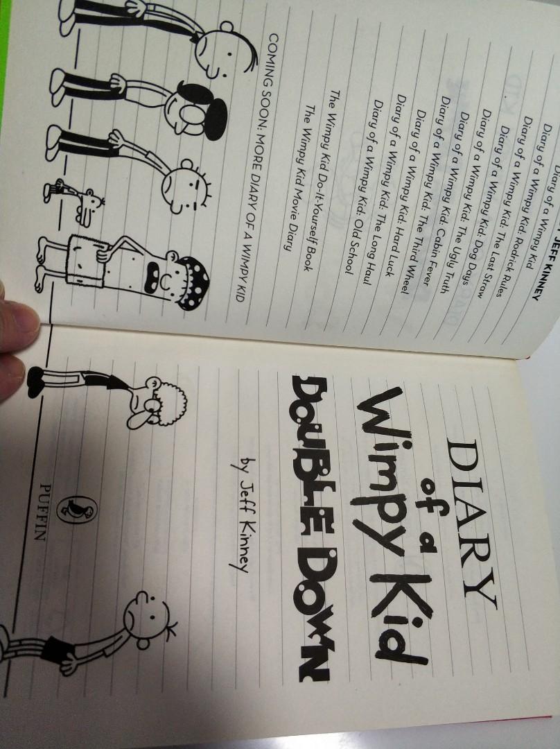 DIARY of a Wimpy Kid DOUBLE DOWN, 興趣及遊戲, 書本 & 文具, 小朋友書 - Carousell