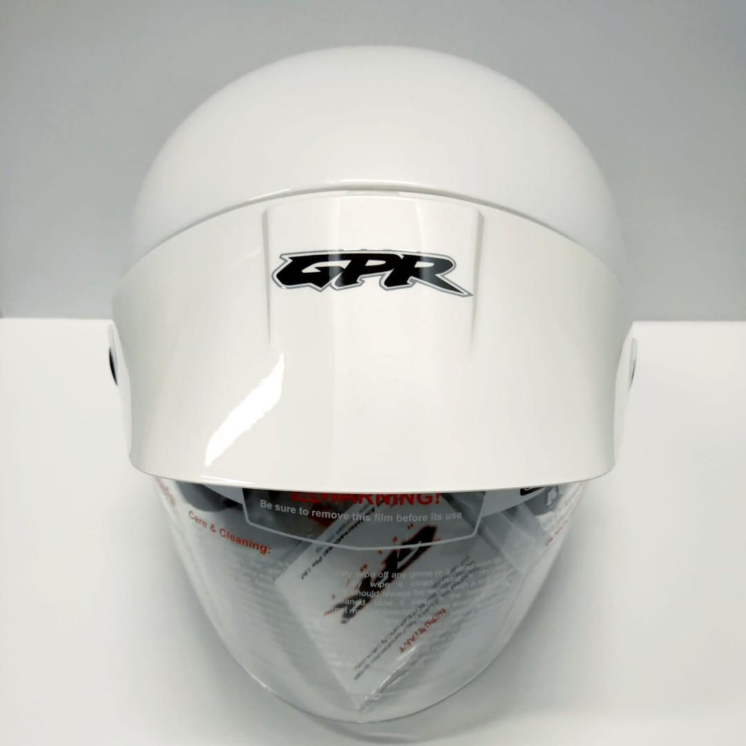 GPR GK09 HELMET PEARL WHITE, Motorcycles, Motorcycle Accessories on ...