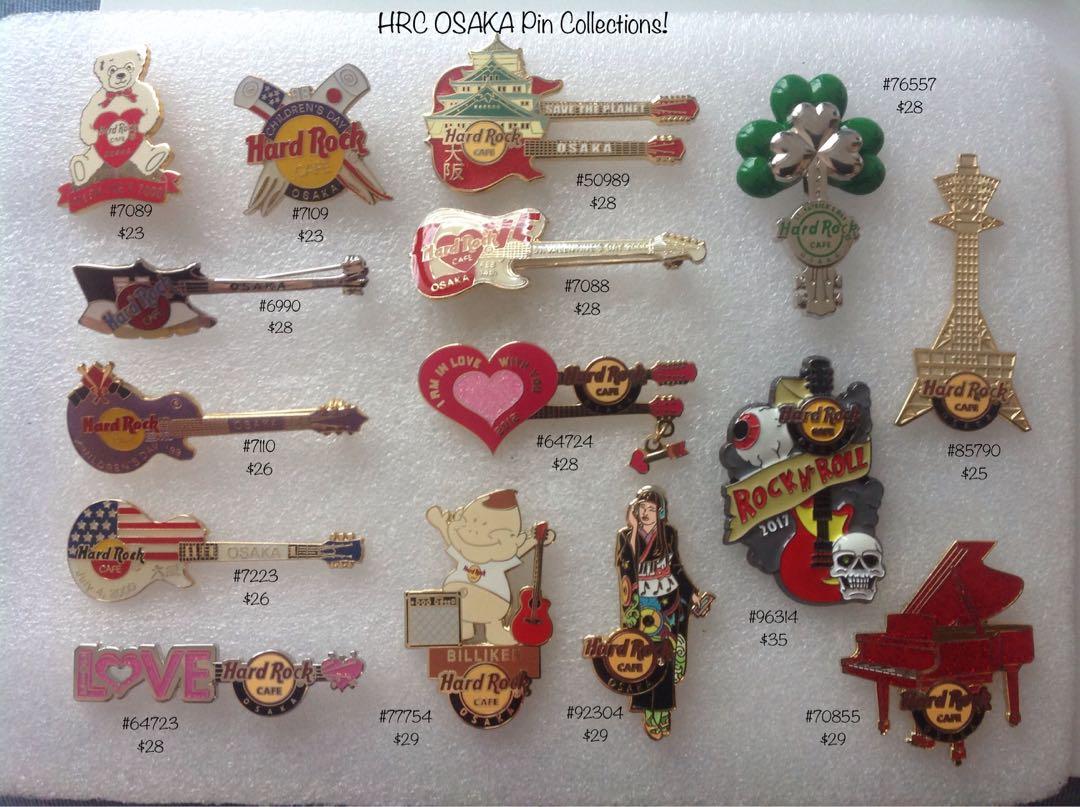 Hard Rock Cafe Pins - HRC ASIA, JAPAN GUITAR & FESTIVE SEASON PINS ...