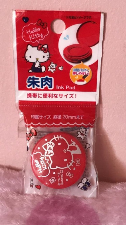 HELLO KITTY INK PAD, Hobbies & Toys, Stationary & Craft, Craft Supplies ...