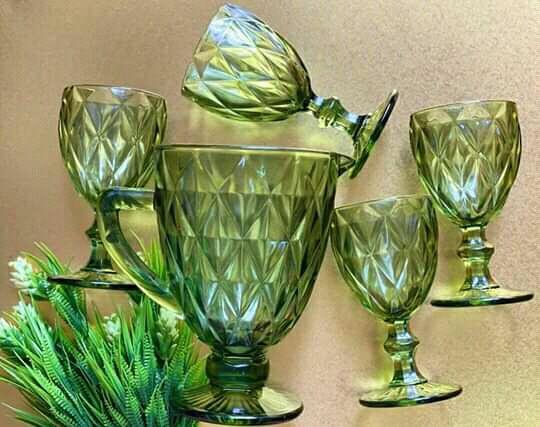 IVANA ALAWI'S DRINKING GLASS/PITCHER, Furniture & Home Living ...