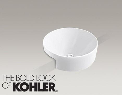 KOHLER Chalice Round Semi Recessed Lavatory, Furniture & Home Living ...