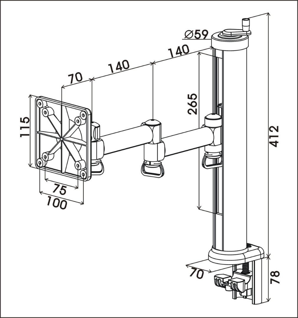LCD Monitor Arm, Computers & Tech, Parts & Accessories, Monitor Screens ...