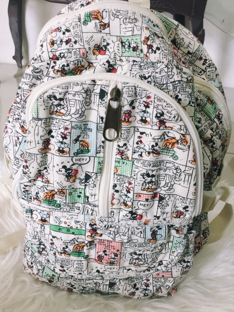 Mickey Mouse comic classic backpack, Women's Fashion, Bags & Wallets ...