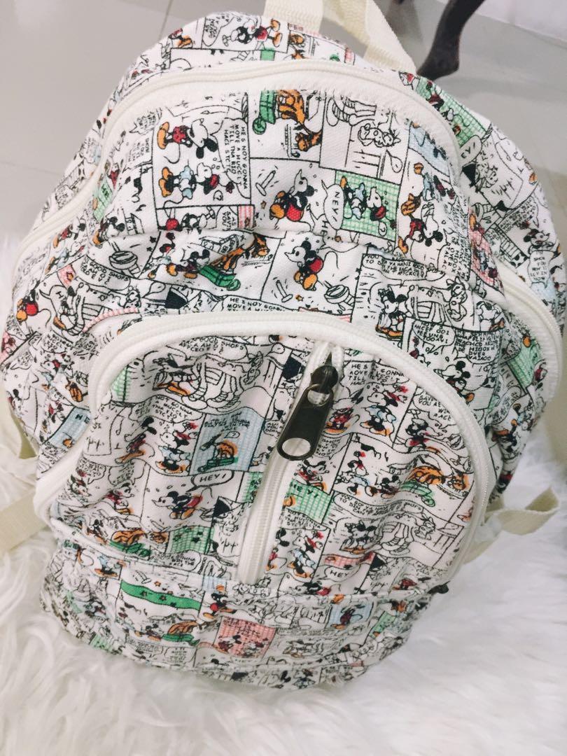 Mickey Mouse comic classic backpack, Women's Fashion, Bags & Wallets ...