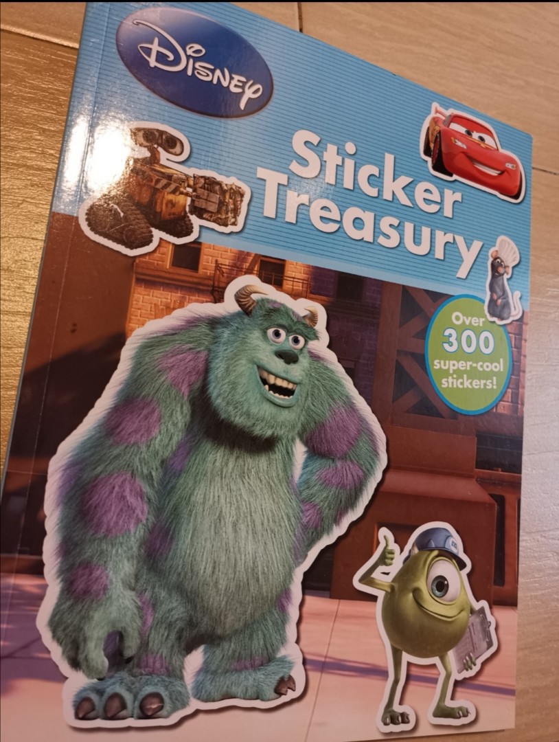 New Disney Pixar Stickers Treasury Activity book, Hobbies & Toys, Books ...