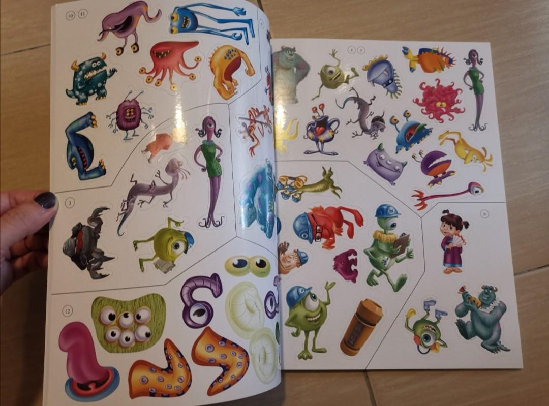 New Disney Pixar Stickers Treasury Activity book, Hobbies & Toys, Books ...