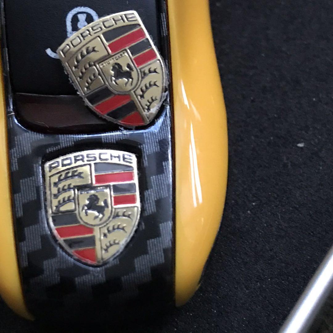 New Porsche key gold logo emblem for Panamera Macan cayman cayenne ...