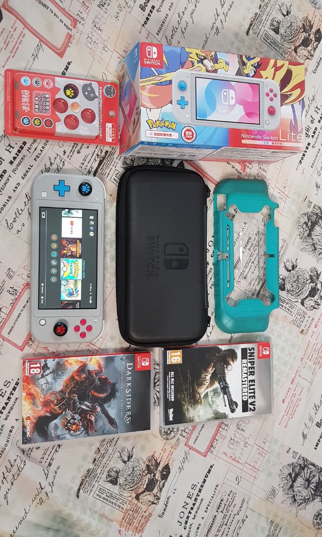 Nintendo Switch Lite (Bundle) - Pokemon Edition, Video Gaming, Video ...