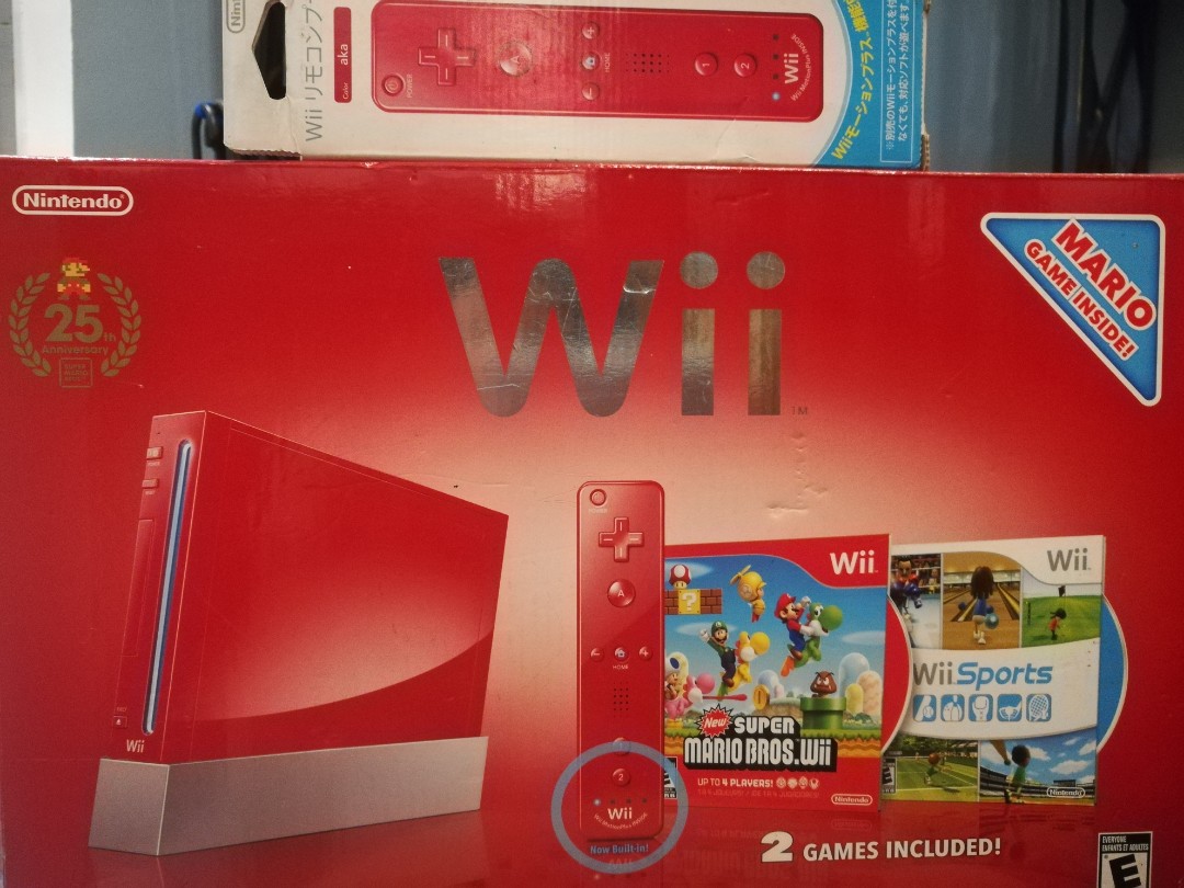 Nintendo Wii Limited Edition 25th Anniversary Mario, Video Gaming ...