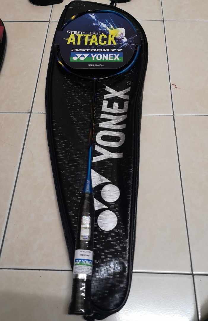 Original Yonex Astrox 77 blue colour 4U, Sports Equipment, Sports ...