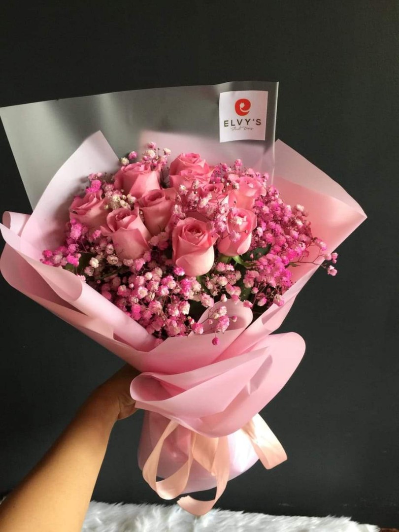 Pink Ecuadorian Rose Flower Delivery, Furniture & Home Living ...