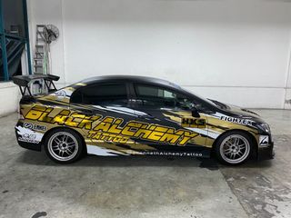 Racing Track Car Sticker Decals, Car Team Decal Logo, Animation Sticker ...