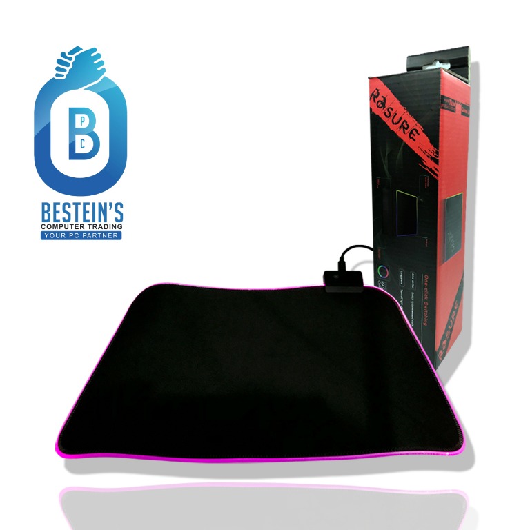 RASURE (RS-02) CHROMA BRAND / MOUSEPAD LED LIGHTS / RGB / 25.5 x 34.5 ...