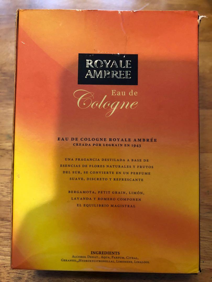 Royale Ambree Eau de Cologne 200 ml, Beauty & Personal Care, Fragrance ...