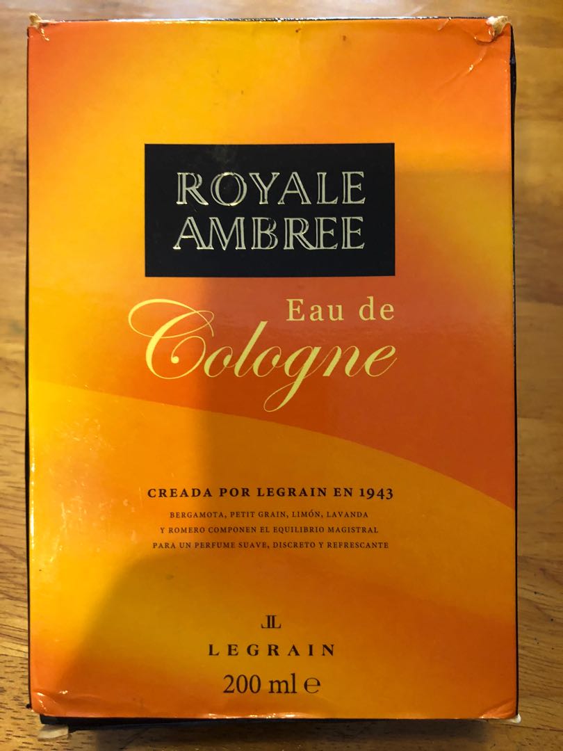 Royale Ambree Eau de Cologne 200 ml, Beauty & Personal Care, Fragrance ...