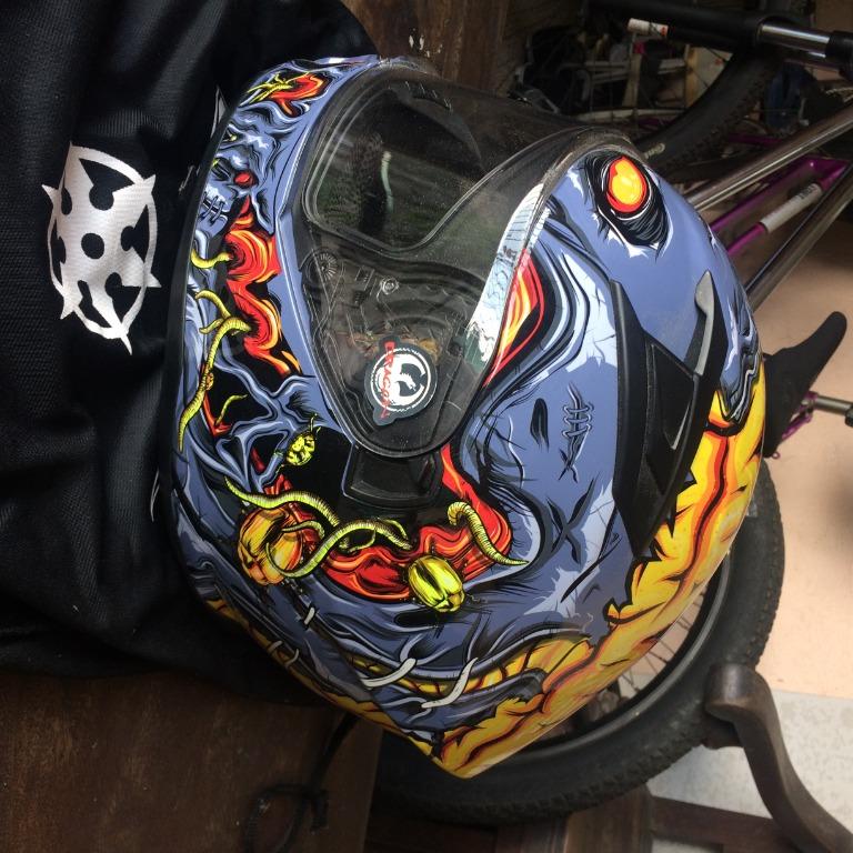 Ryo demon full face helmet, Motorbikes, Motorbike Parts & Accessories ...
