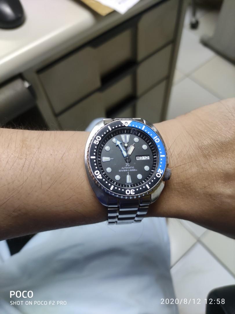 Seiko turtle batman, Men's Fashion, Watches & Accessories, Watches on ...